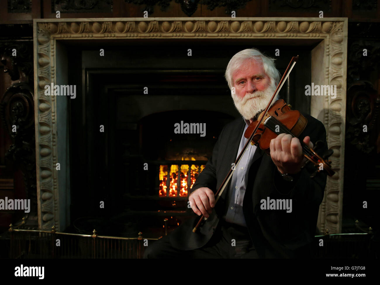 John Sheahan, formerly of the Dubliners, at the launch of the 10th ...