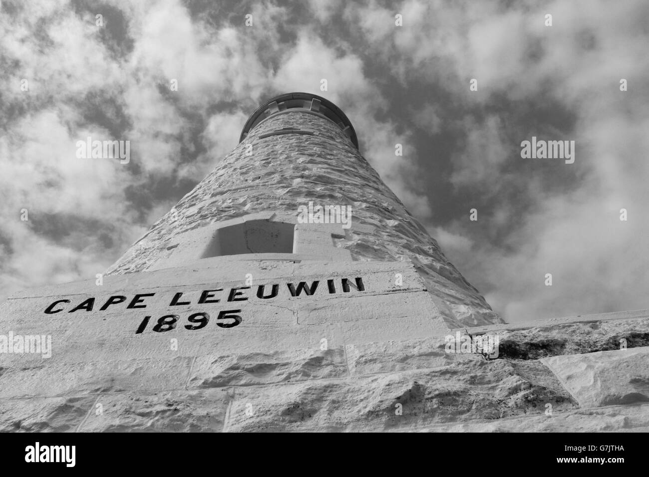 Cape Leeuwin lighthouse at Cape Leeuwin, south western Australia where ...