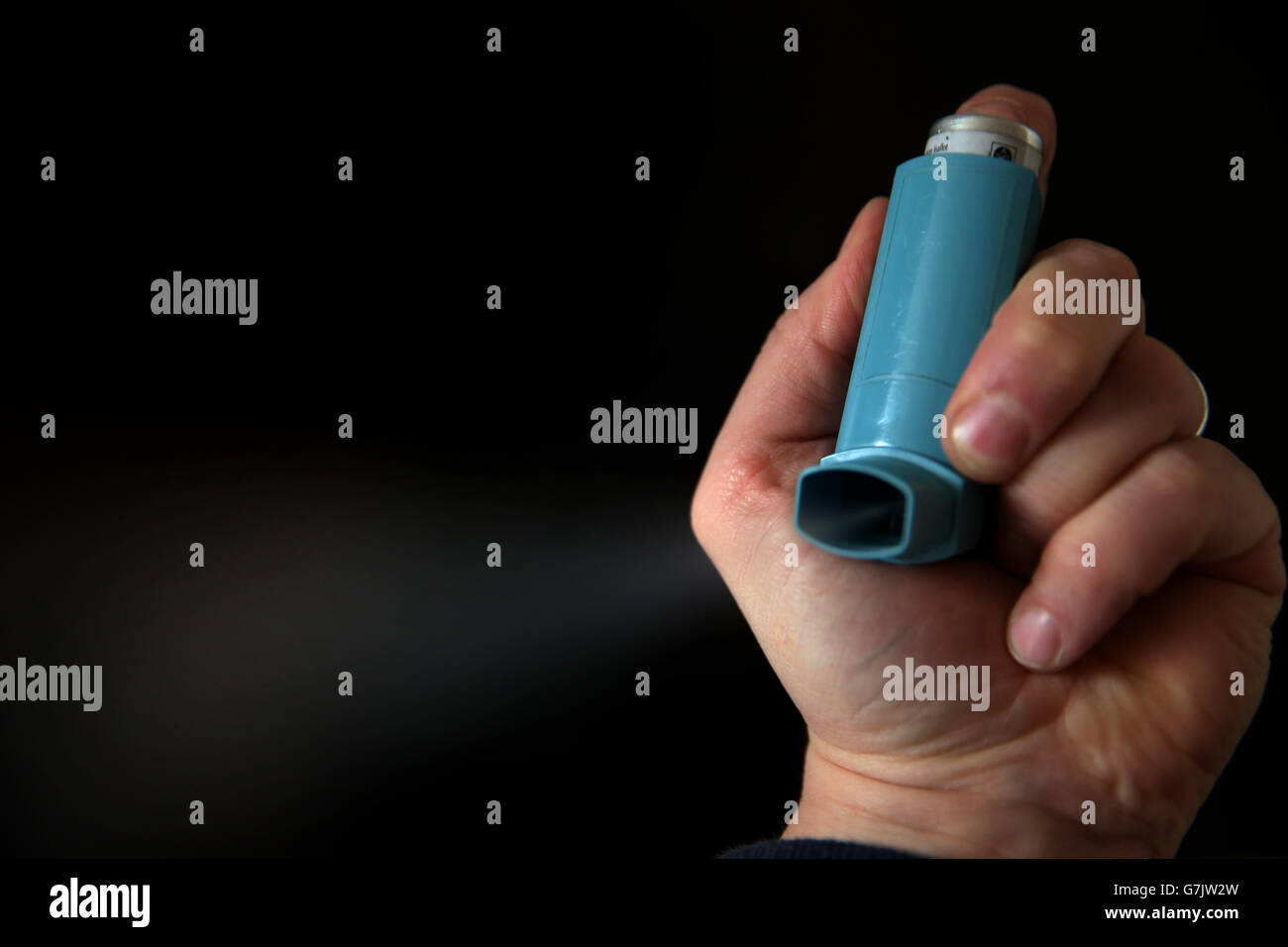 Asthma stock. An inhaler used for treating asthma Stock Photo - Alamy