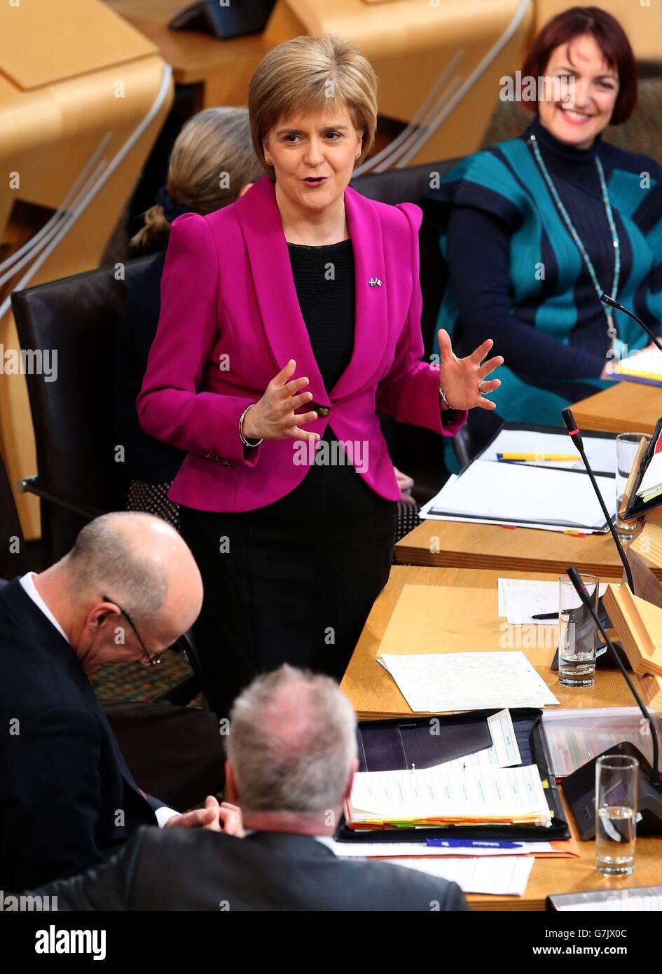 First Minister Nicola Sturgeon during First Minister's Question Time in ...