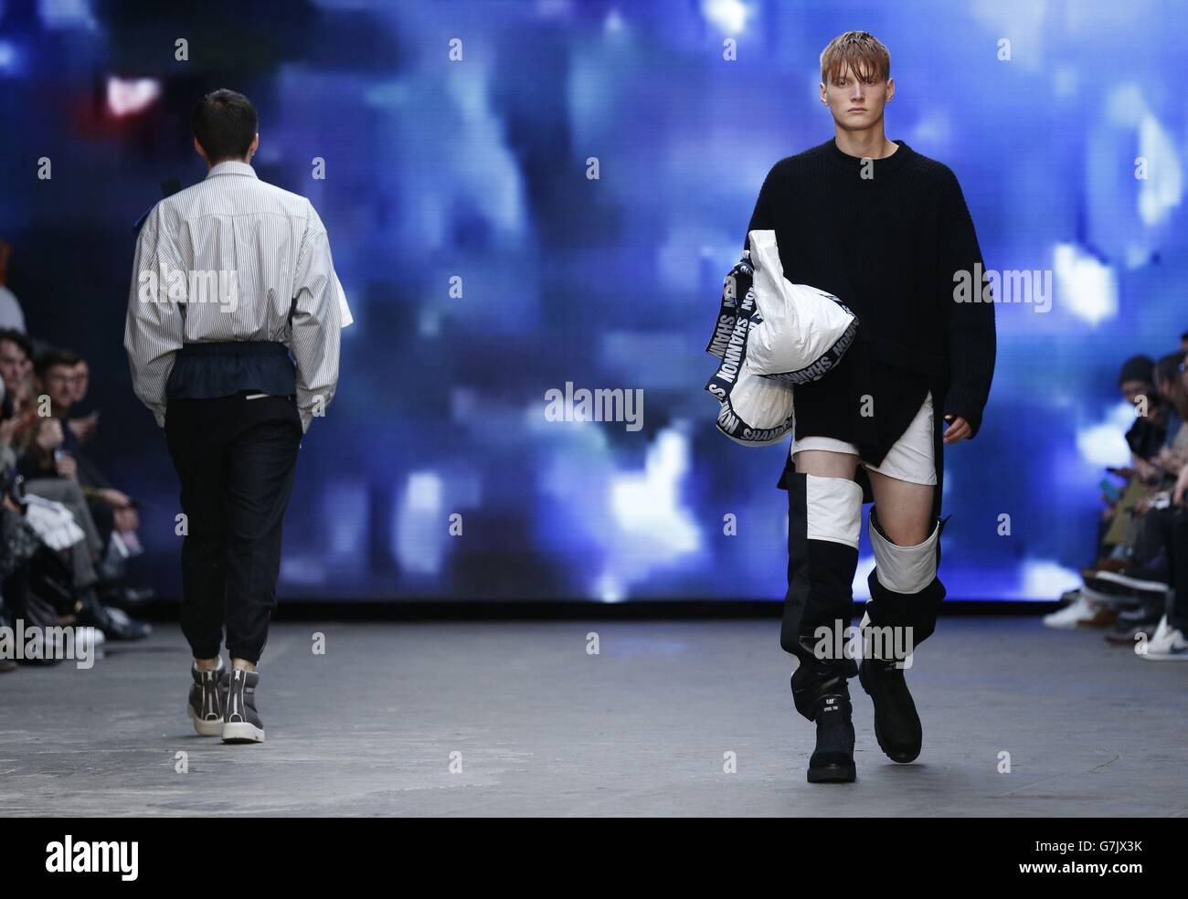 Christopher Shannon Catwalk - London Collections: Men 2015 Stock Photo ...