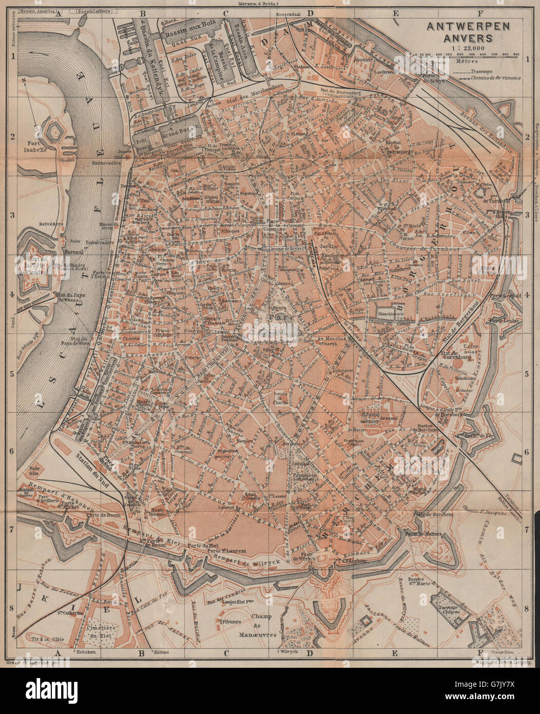 Antwerpen city map hi-res stock photography and images - Alamy
