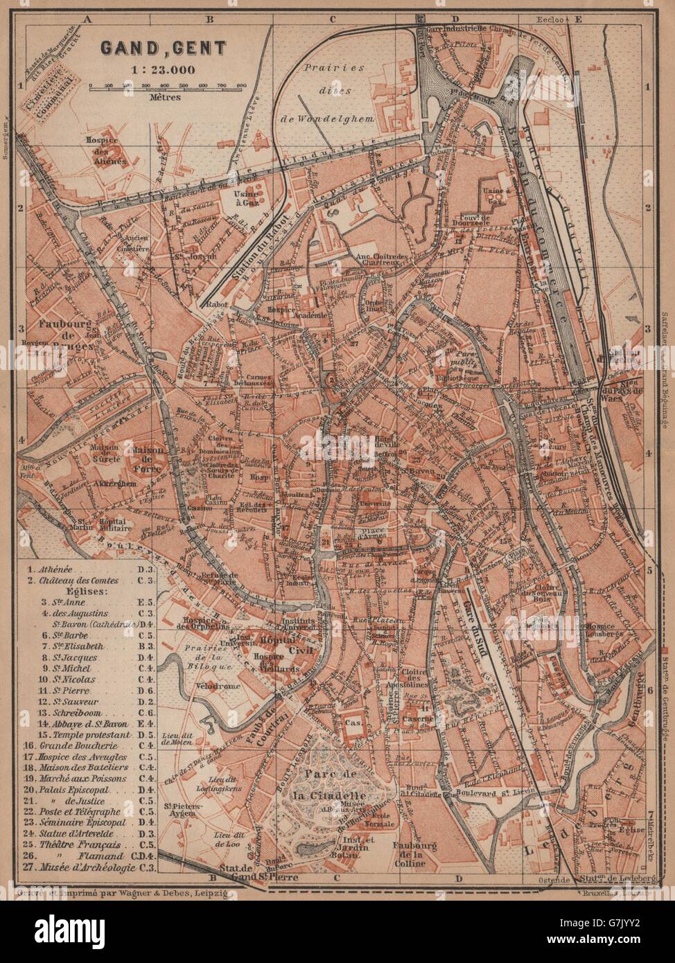 Ghent map 14th hi-res stock photography and images - Alamy