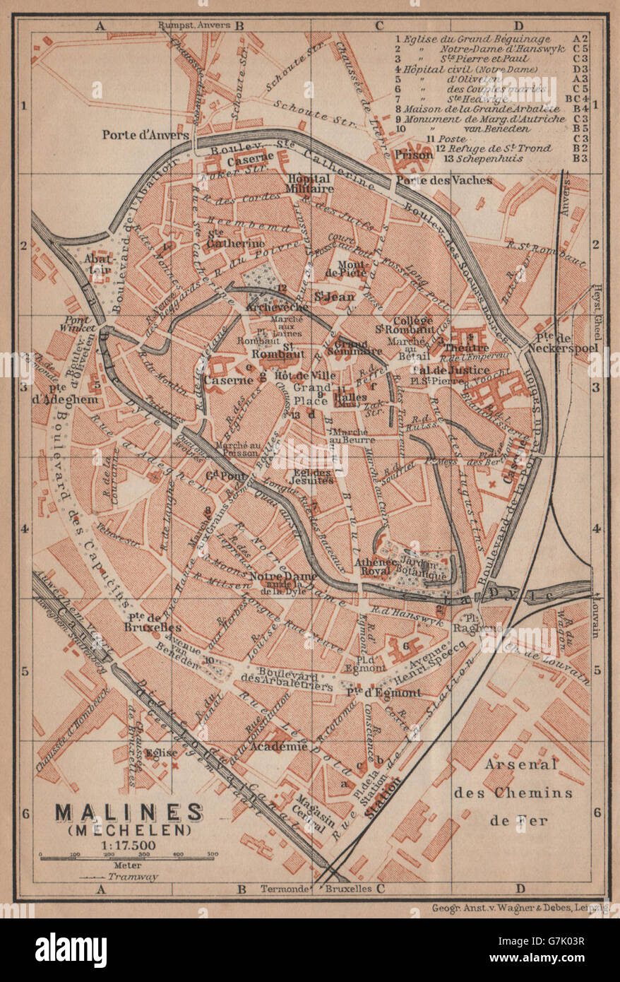 Mechelen map hi-res stock photography and images - Alamy