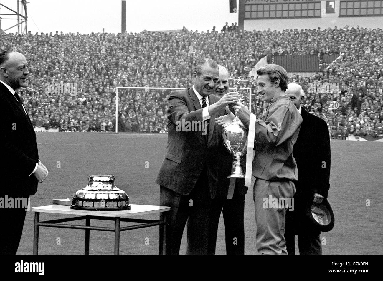 Old first division trophy Black and White Stock Photos & Images - Alamy