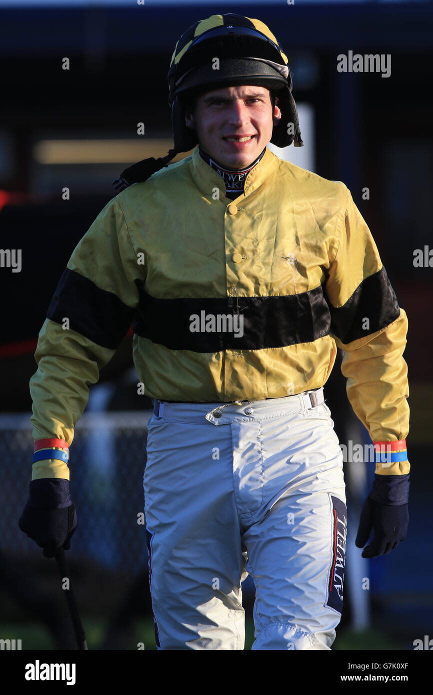 Jockey james banks at ludlow racecourse hi-res stock photography and ...