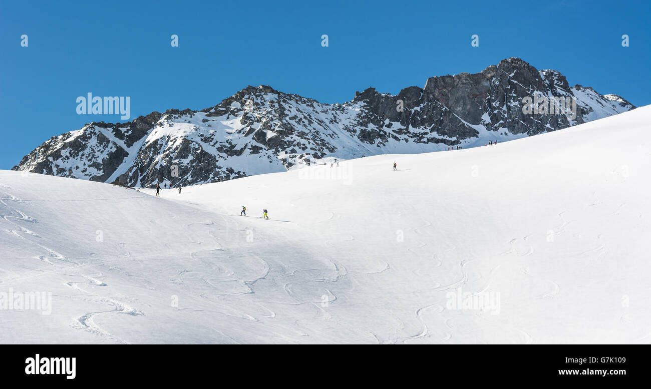 Back country ski tracks hi-res stock photography and images - Alamy