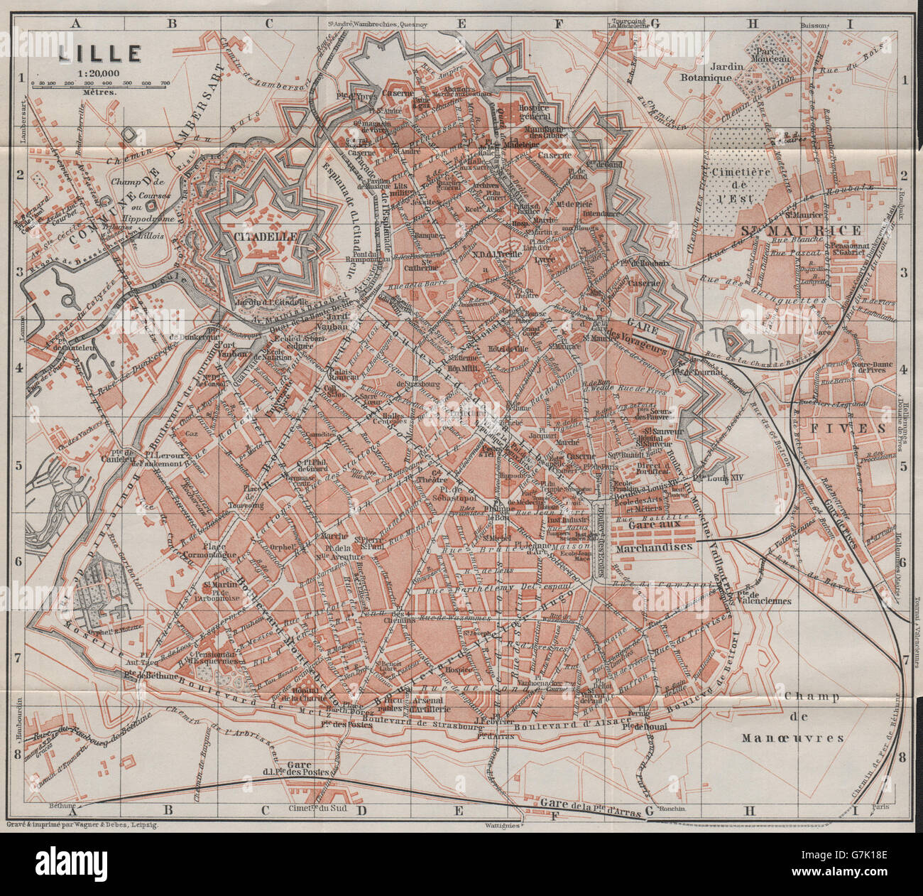 Lille France Map