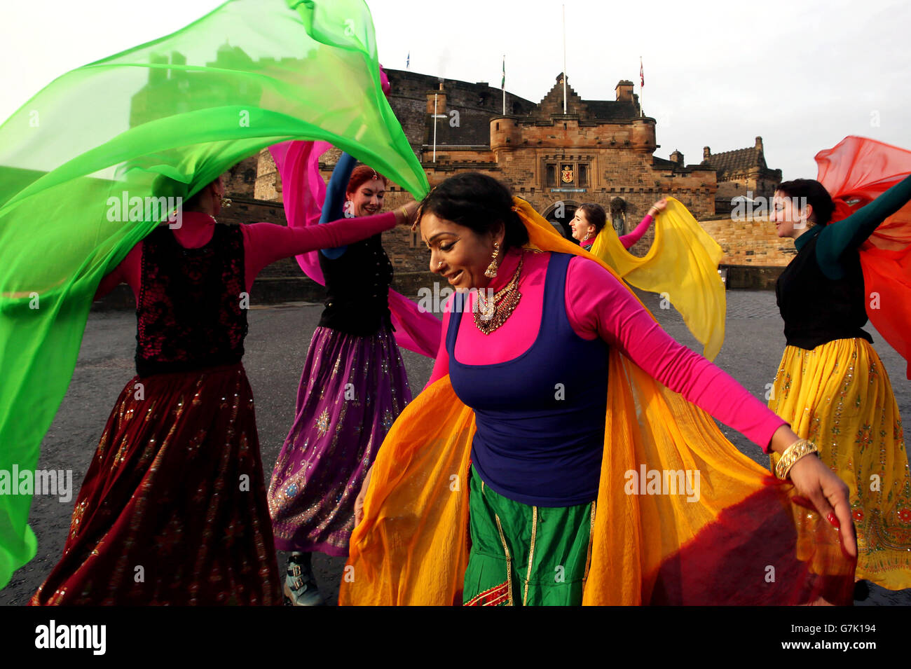 The Bollywood map launched at Edinburgh Castle by a troupe of Bollywood ...