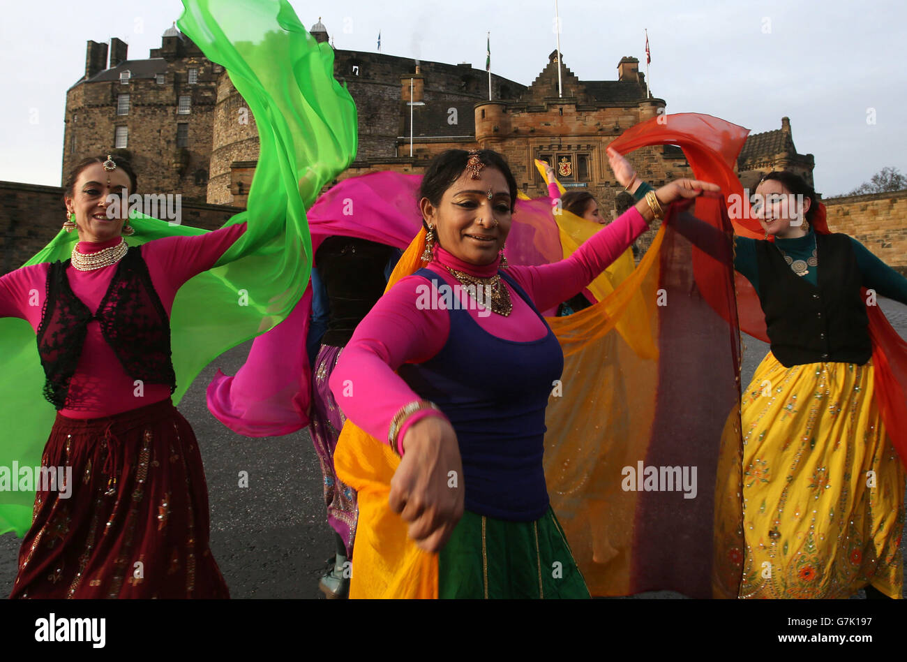 The Bollywood map launched at Edinburgh Castle by a troupe of Bollywood ...