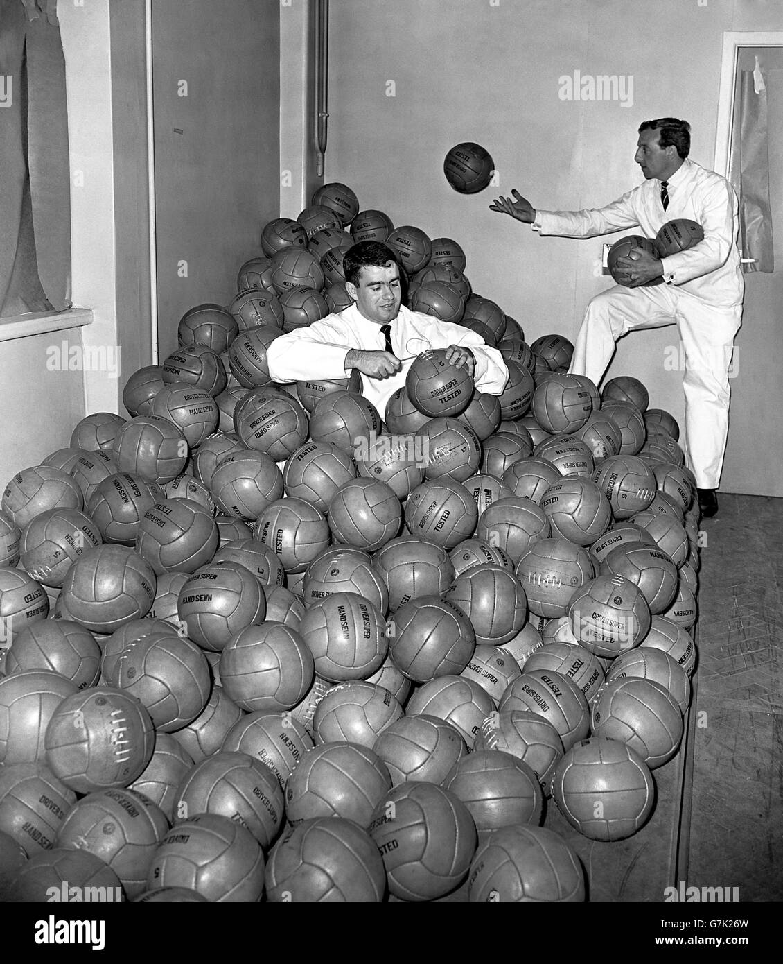 Soccer - Football Manufacturing - London Stock Photo - Alamy
