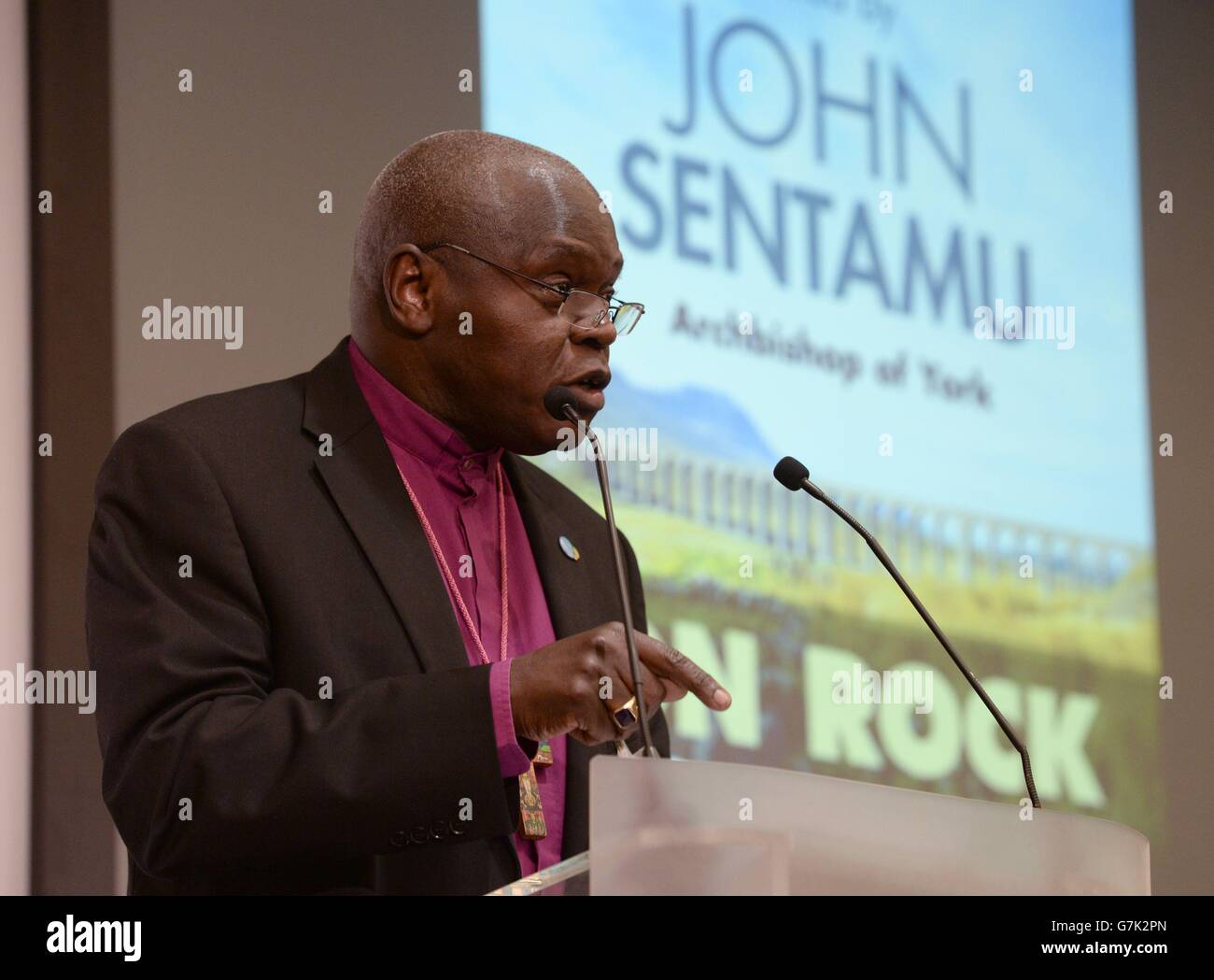 The Archbishop of York Dr John Sentamu launches his new book On Rock or ...