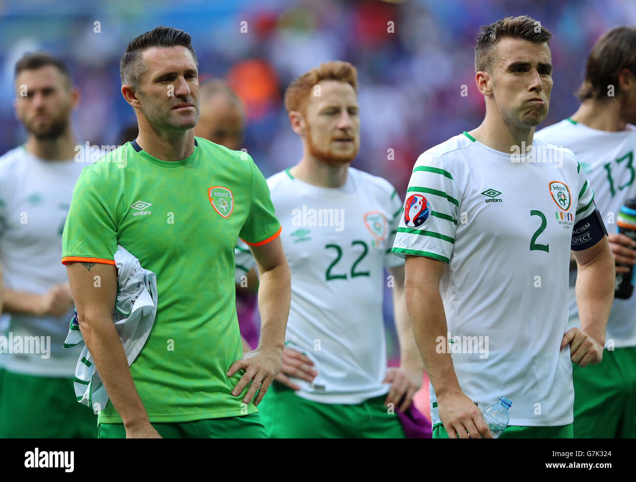 Republic of Ireland's Robbie Keane (left) and Republic of Ireland's ...