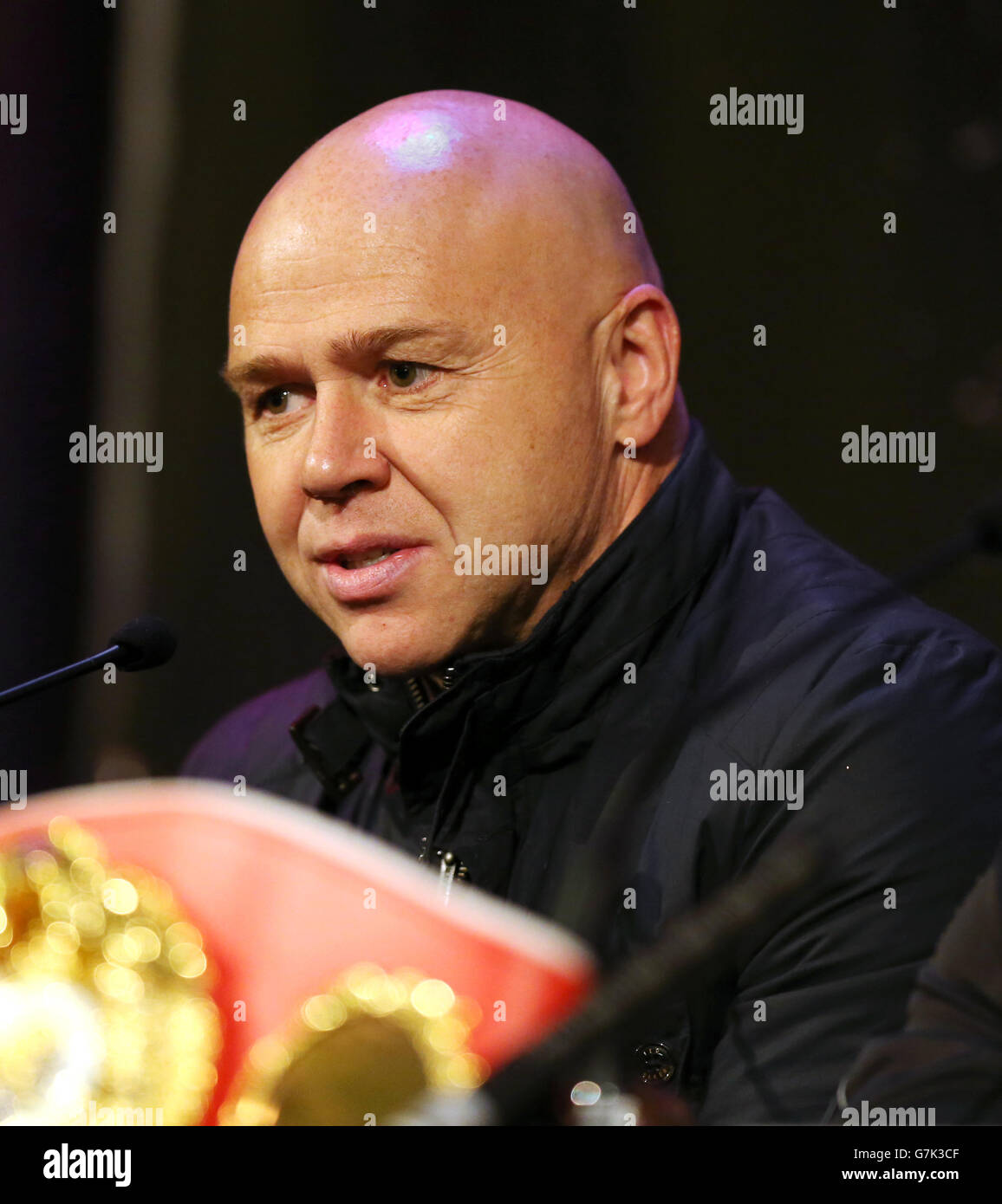Boxing trainer Dominic Ingle during a press conference at Montgomery ...