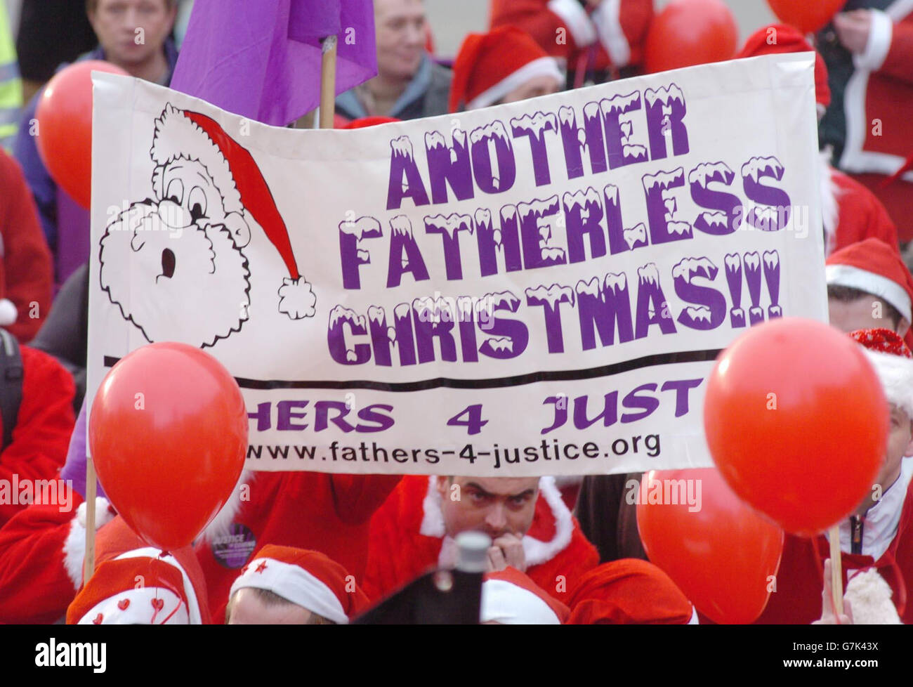 March in support of Fathers 4 Justice Stock Photo - Alamy