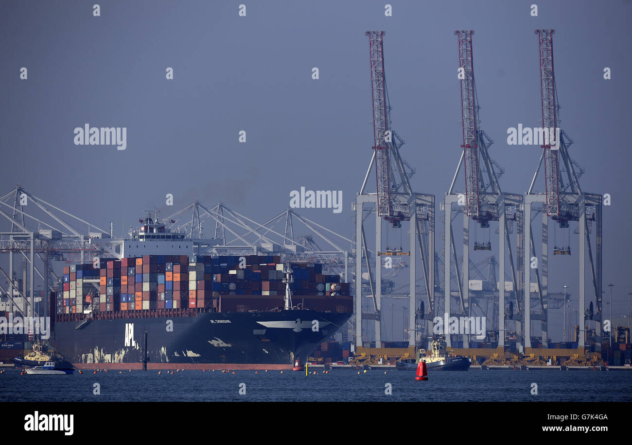 Container Ship Stock Stock Photo - Alamy