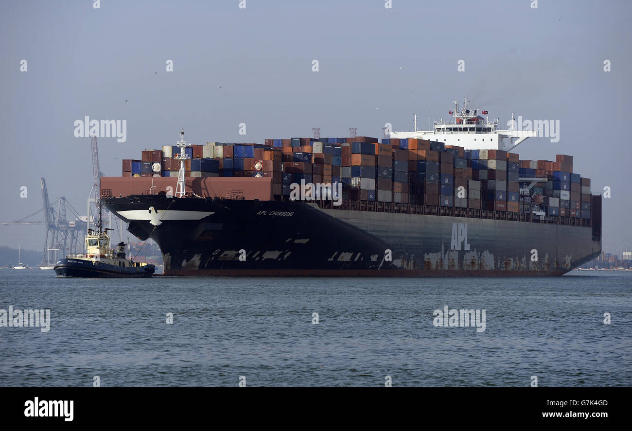Container Ship Stock Stock Photo - Alamy