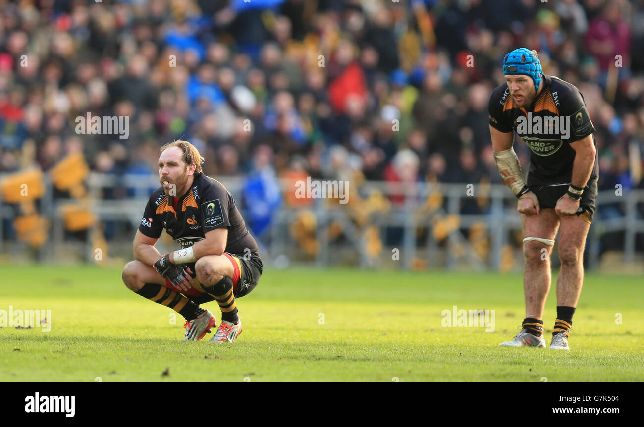 Wasps' Andy Goode sinks to his knees after his drop kick in the dying ...