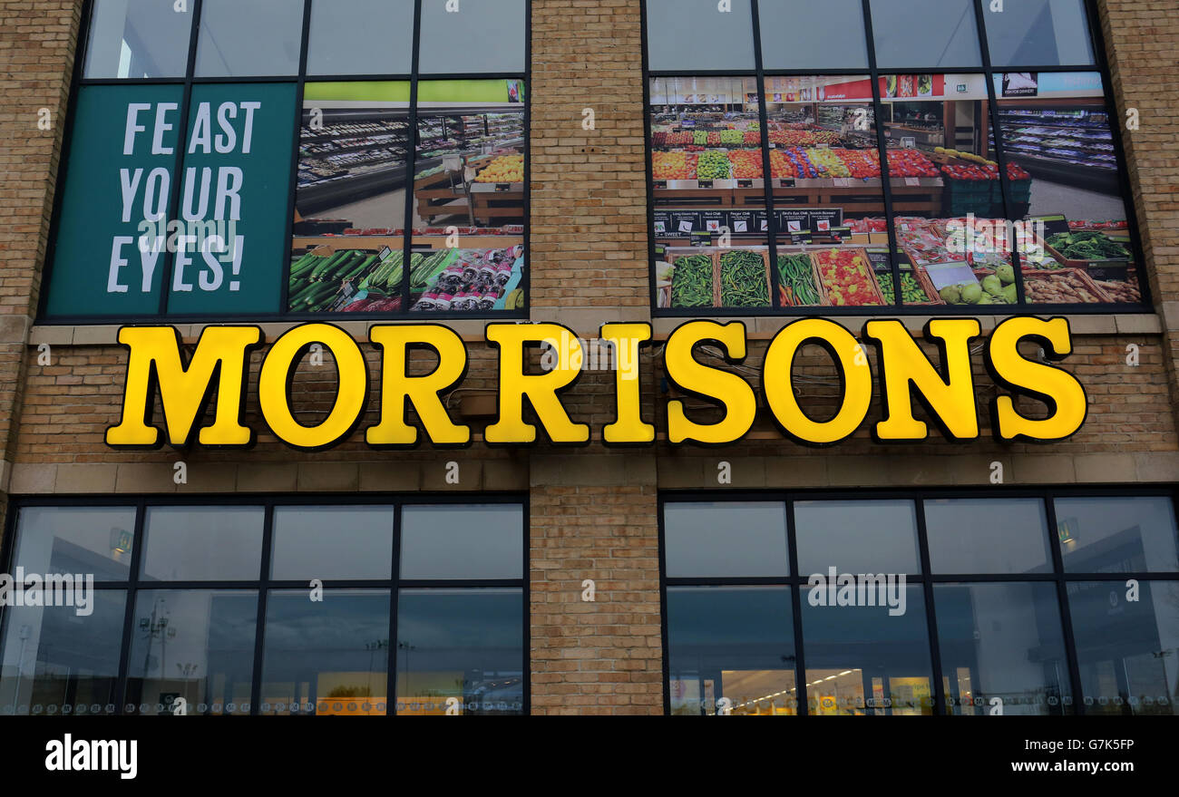 A Morrisons supermarket at Cambourne in Cambridgeshire, as the ...