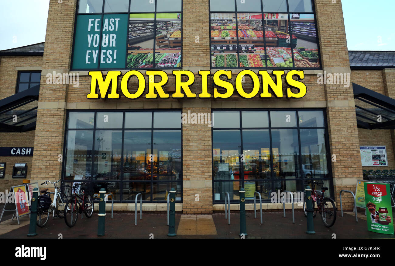 A Morrisons supermarket at Cambourne in Cambridgeshire, as the ...