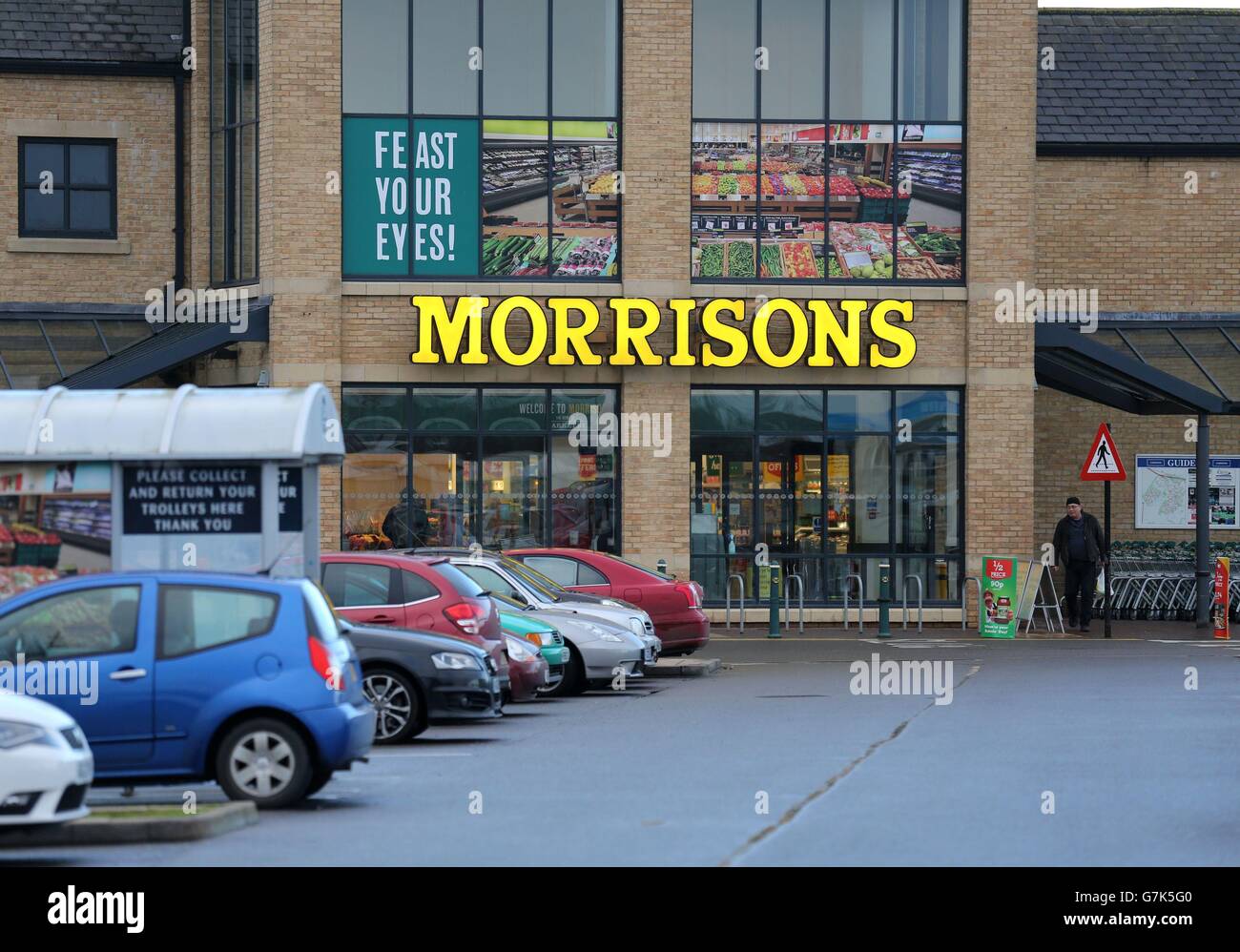 A Morrisons supermarket at Cambourne in Cambridgeshire, as the ...