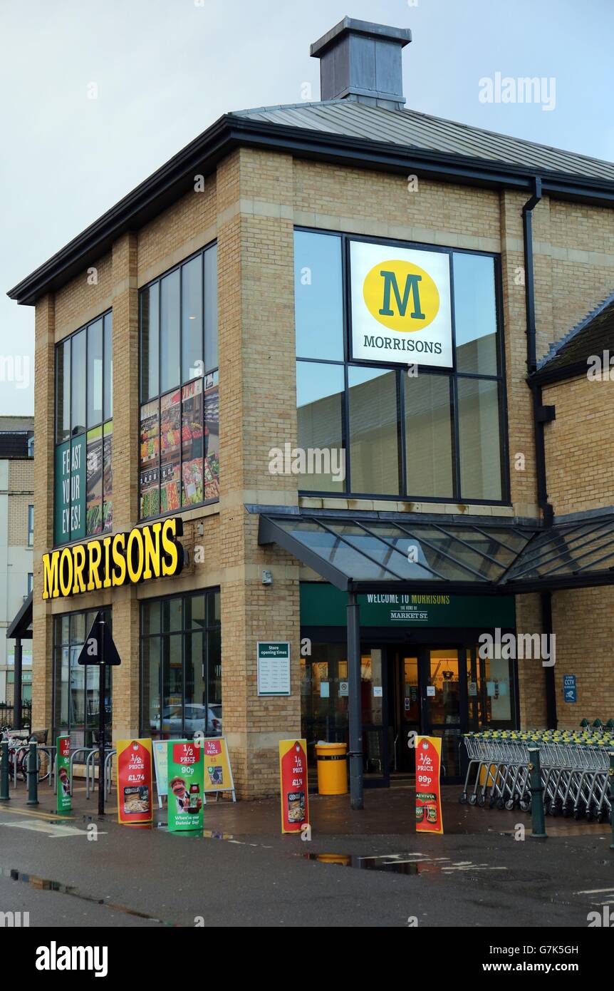 A Morrisons supermarket at Cambourne in Cambridgeshire, as the ...