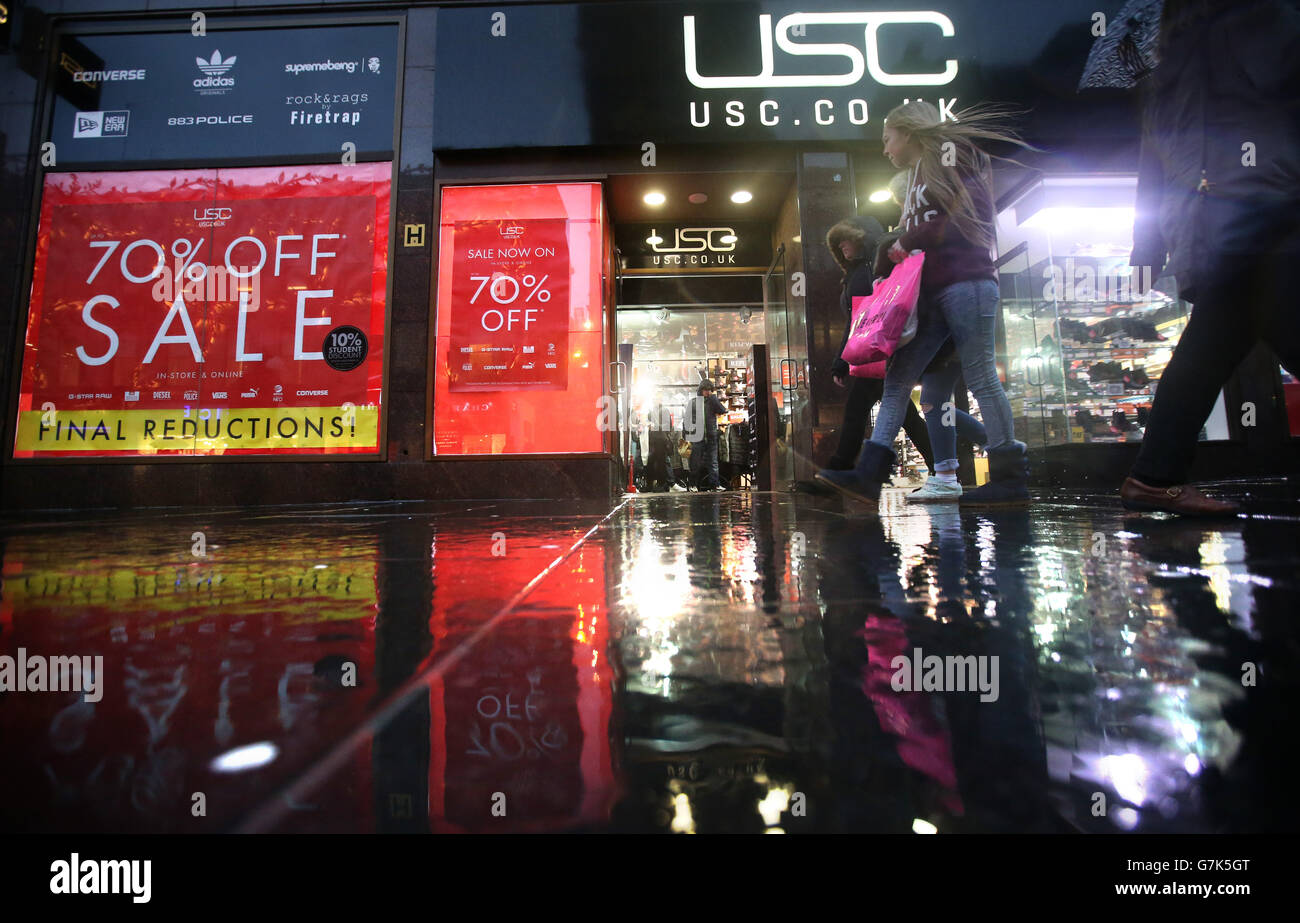 Pictured is a branch of USC in Buchanan Street in Glasgow, USC is ...