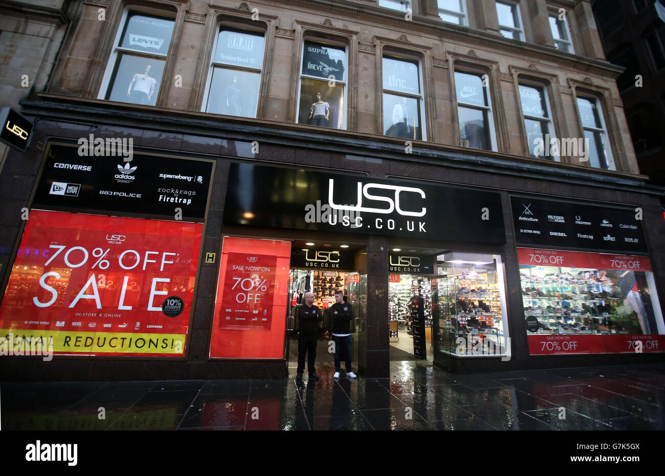 Pictured is a branch of USC in Buchanan Street in Glasgow, USC is ...