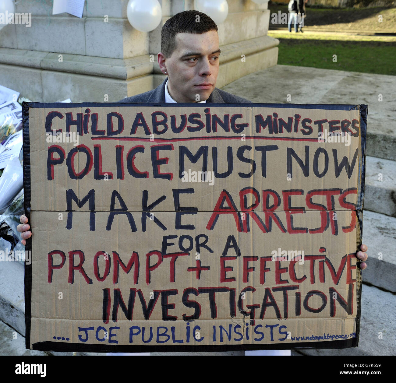 WhiteFlowers Campaign for abuse victims Stock Photo - Alamy