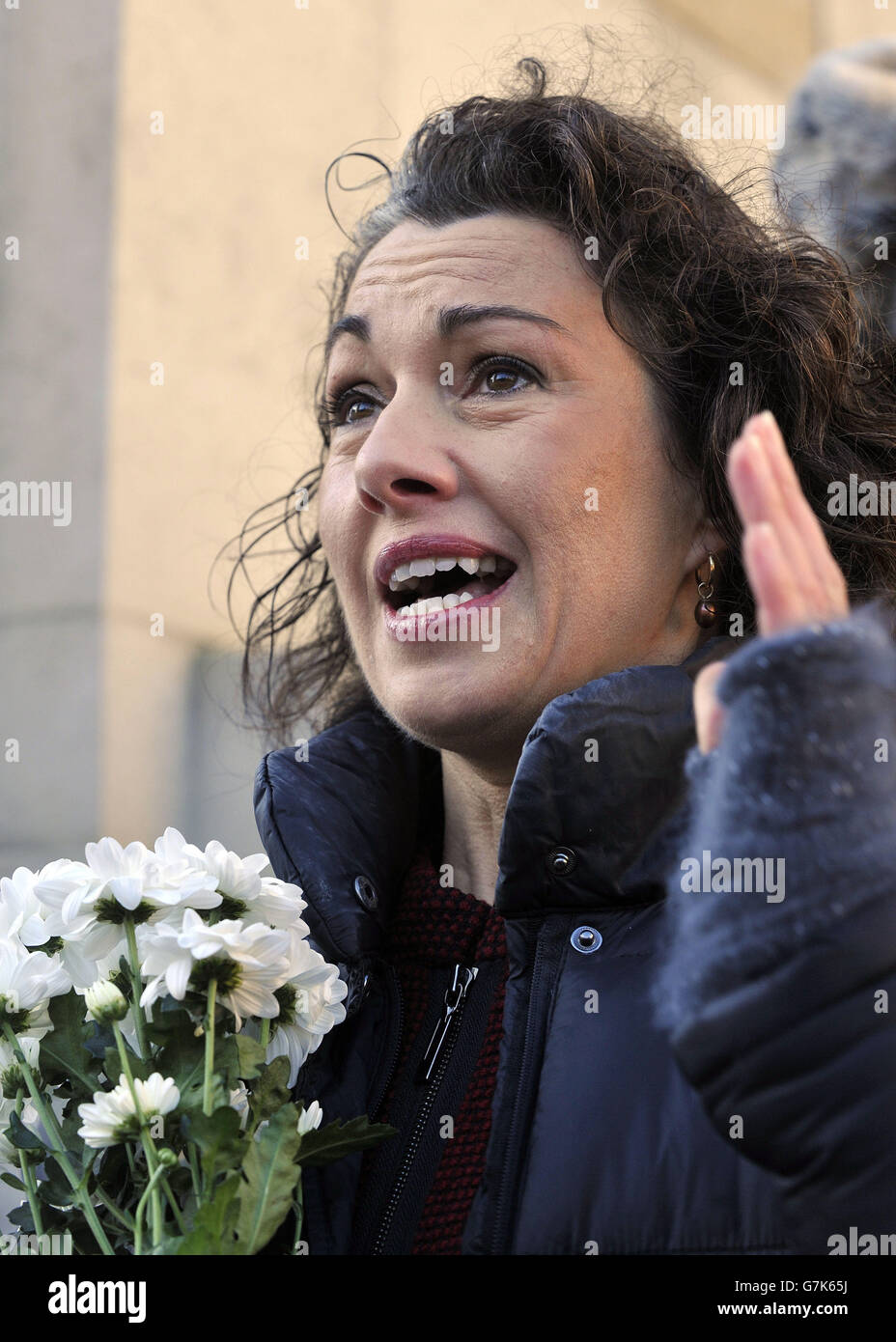 WhiteFlowers Campaign for abuse victims Stock Photo - Alamy