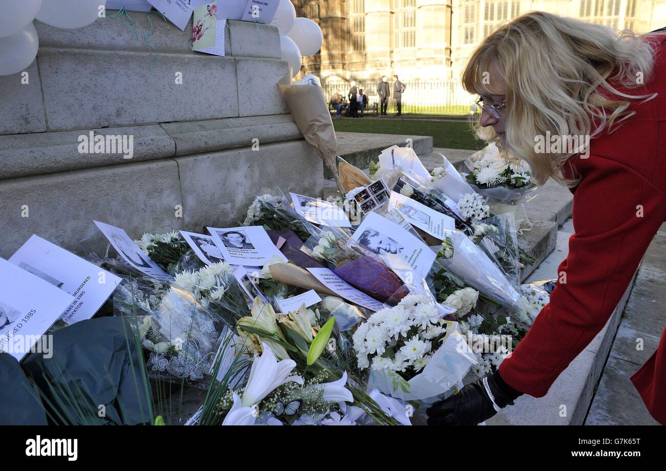 WhiteFlowers Campaign for abuse victims Stock Photo - Alamy