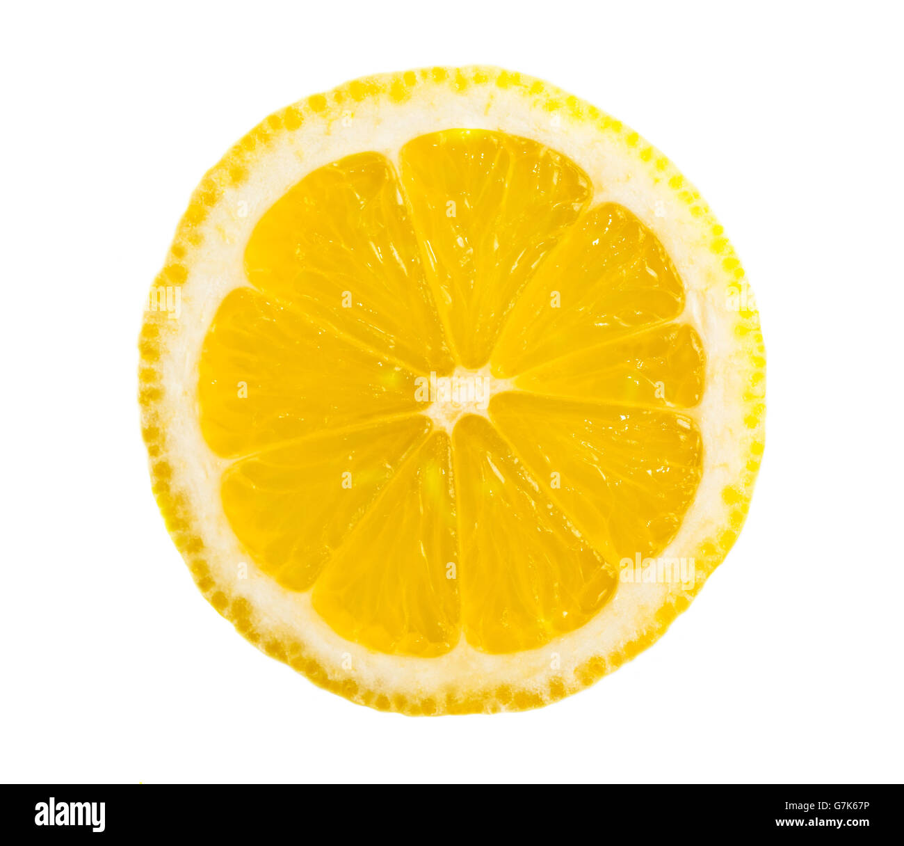 lemon slice isolated on white Stock Photo - Alamy