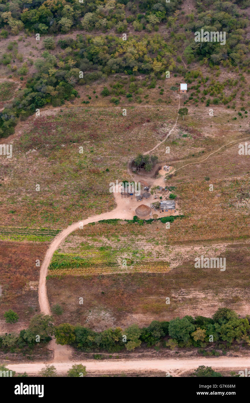 Aerial landscape of Zimbabwe Stock Photo - Alamy