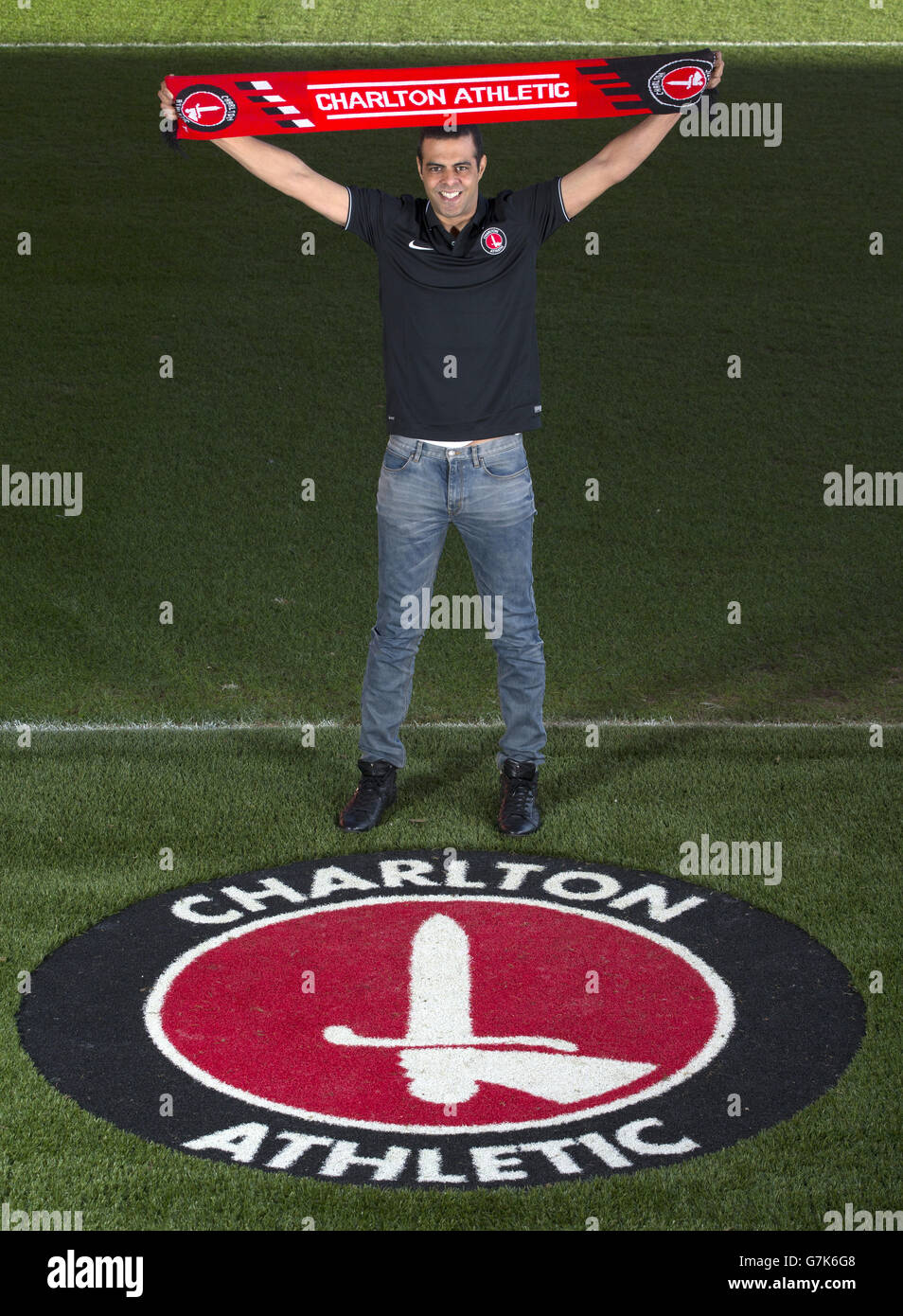 Charlton Athletic manager Guy Luzon prior to a press conference Stock ...