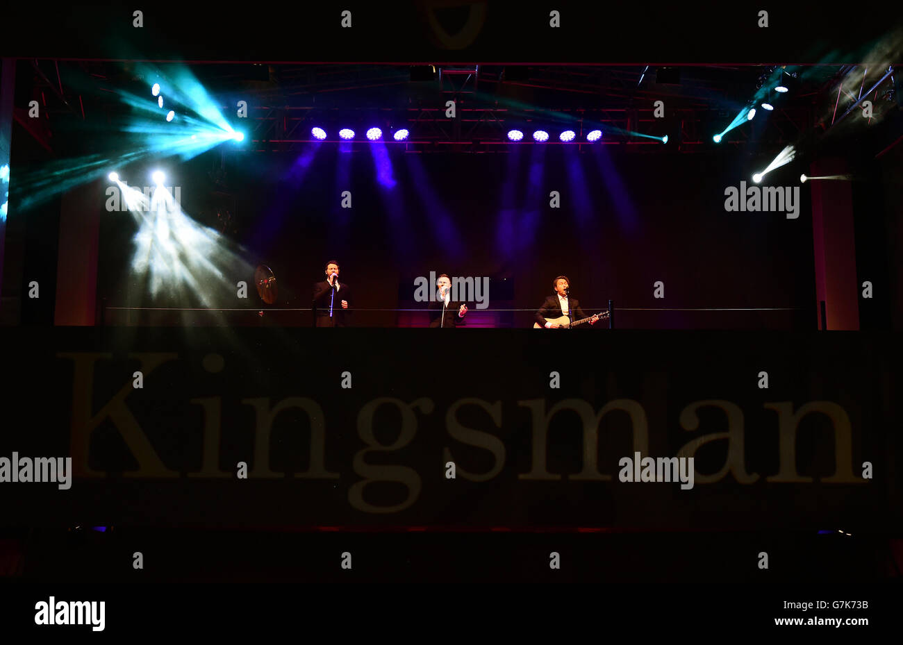 Take That perform at the world premiere of Kingsman: The Secret Service ...