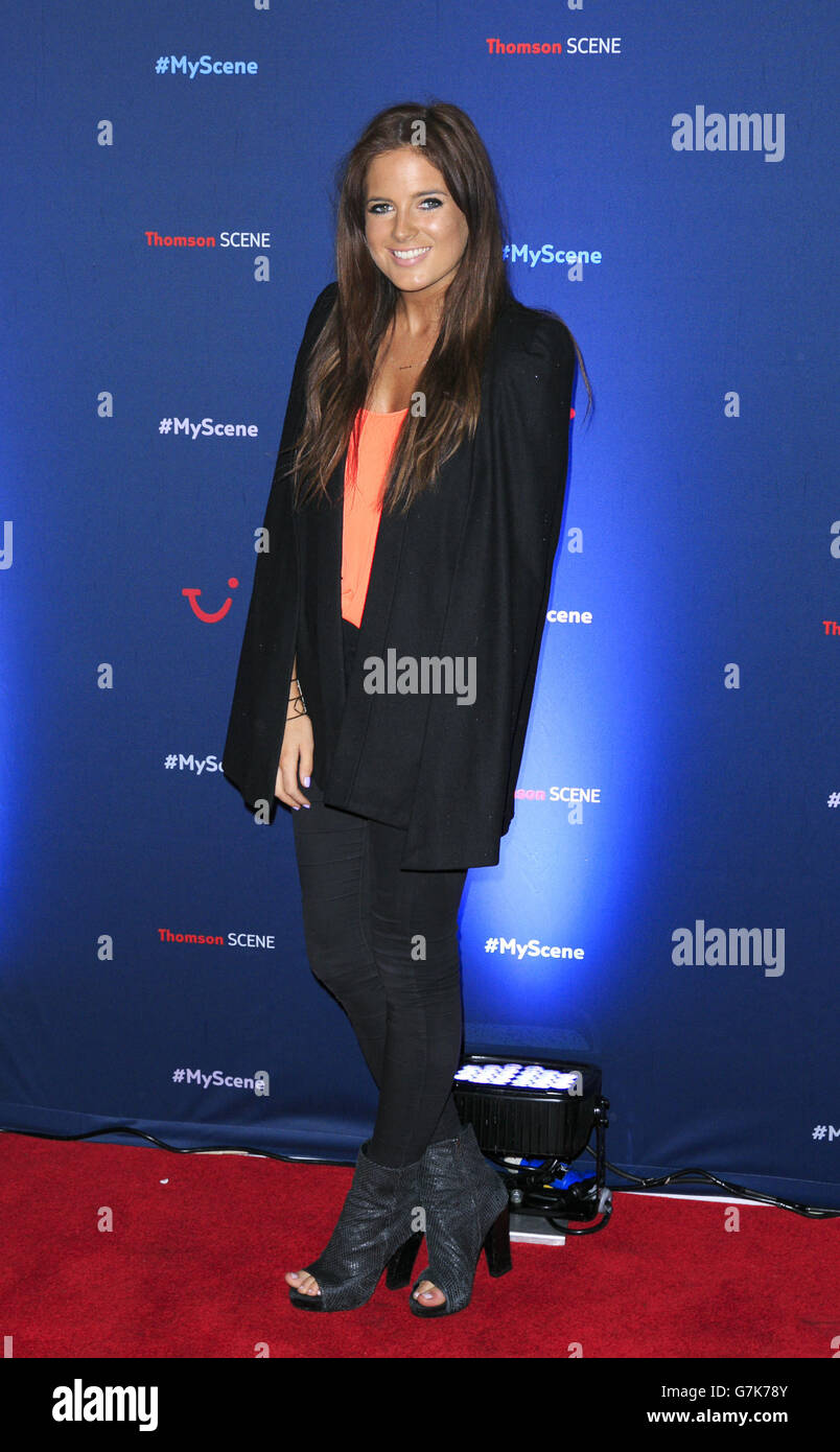 Binky Felstead from television series Made in Chelsea, arrives at the ...