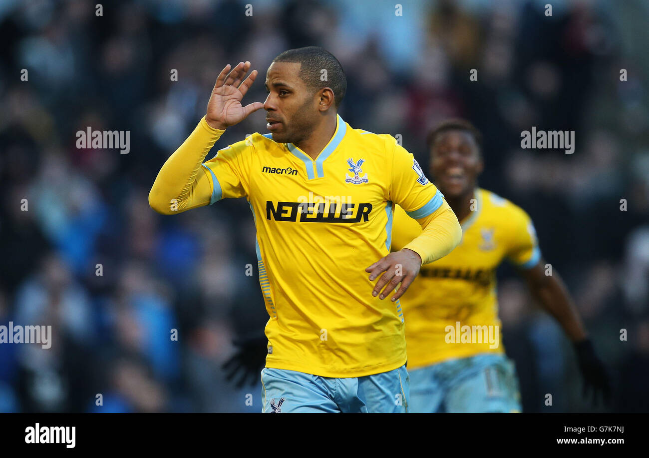 Crystal Palace's Jason Puncheon celebrates scoring his sides second ...