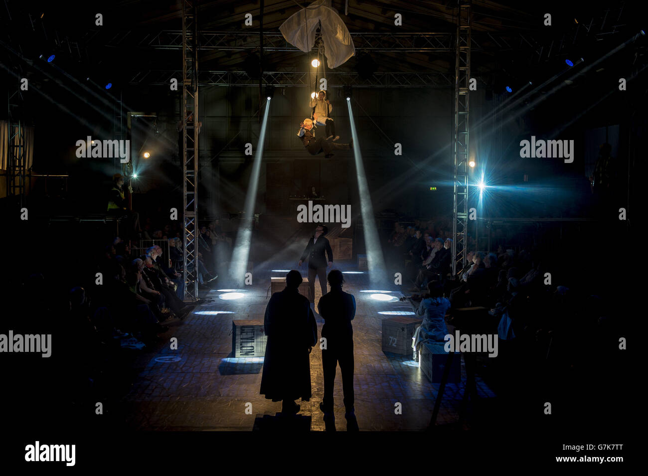 Walking the Chains performance - Bristol Stock Photo - Alamy