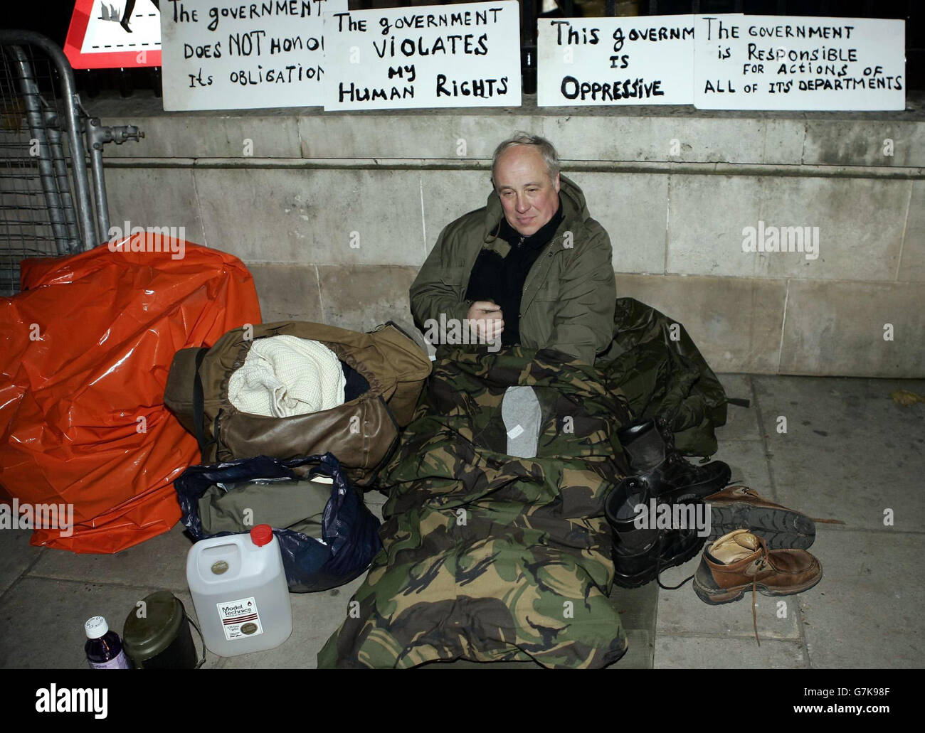 Opposite the gates of downing street hi-res stock photography and ...