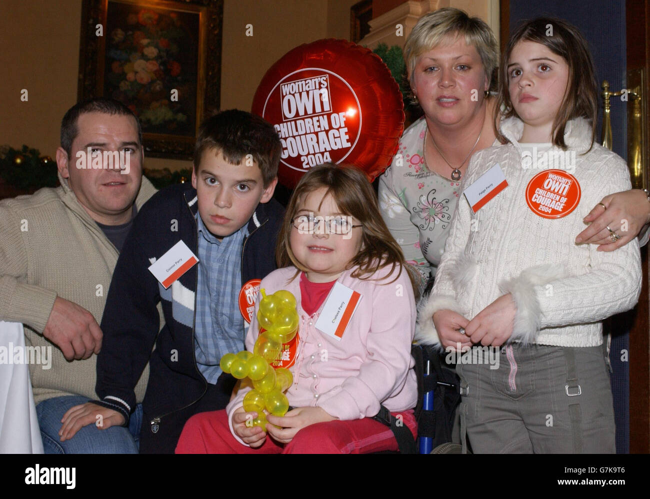 Chelsea (6) with her brother Connor (10), sister Paige (9), mother ...