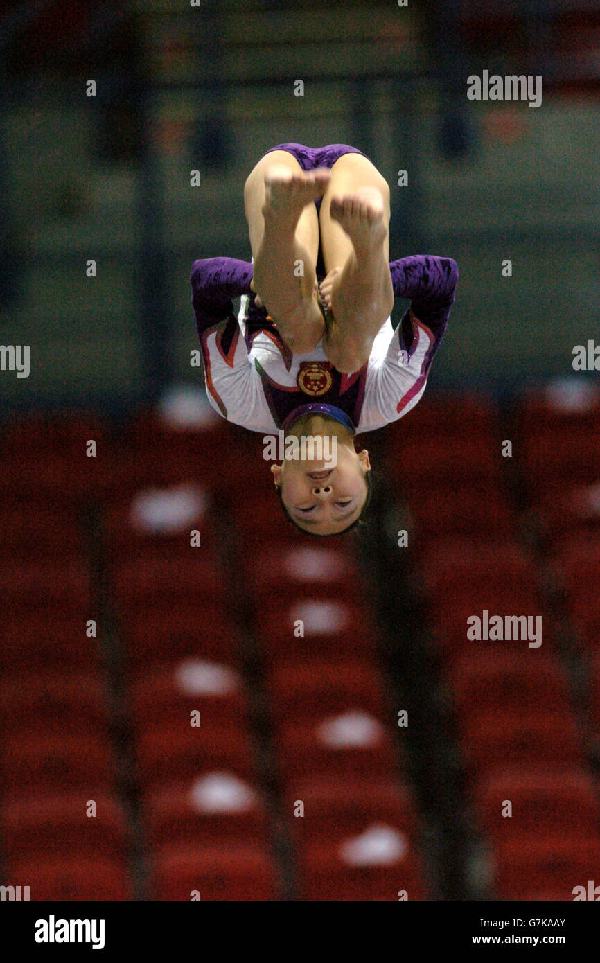 Chinas li ya performs on beam hi-res stock photography and images - Alamy