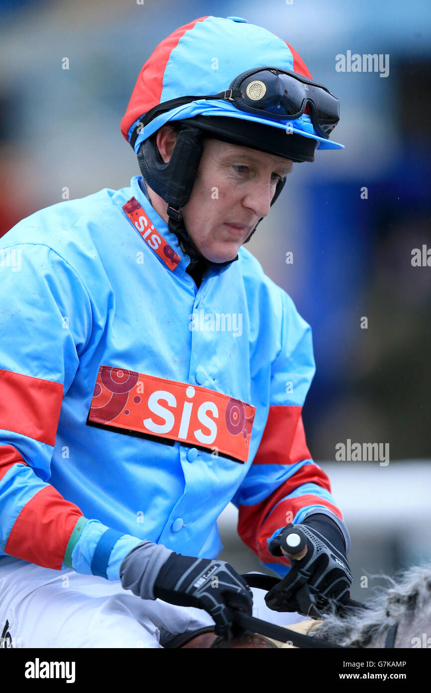 Horse Racing - Doncaster Racecourse. Peter Buchanan, jockey Stock Photo ...