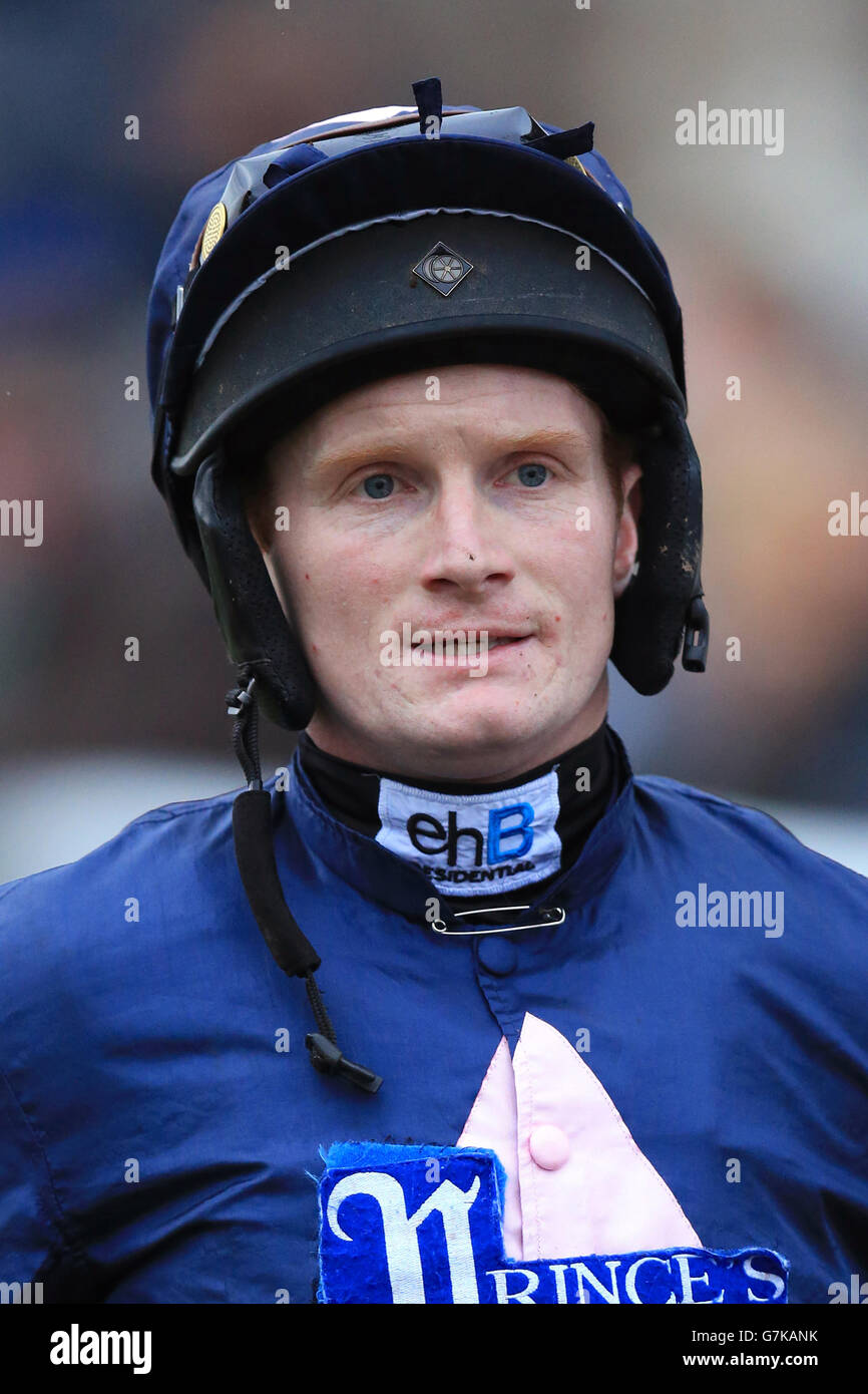 Horse Racing - Doncaster Racecourse. Charlie poste, jockey Stock Photo ...