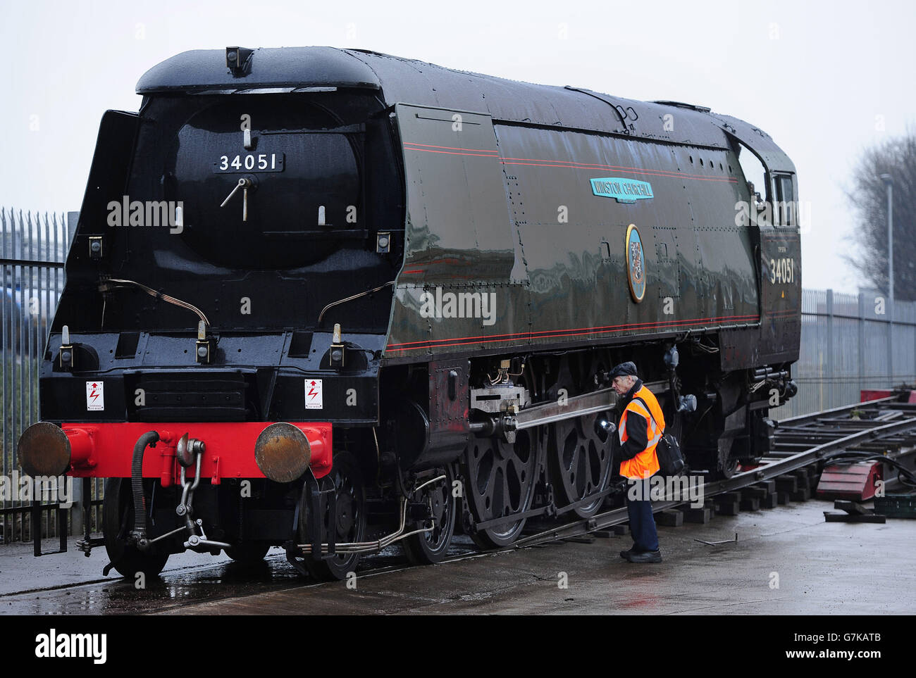 Churchill funeral train hi-res stock photography and images - Alamy