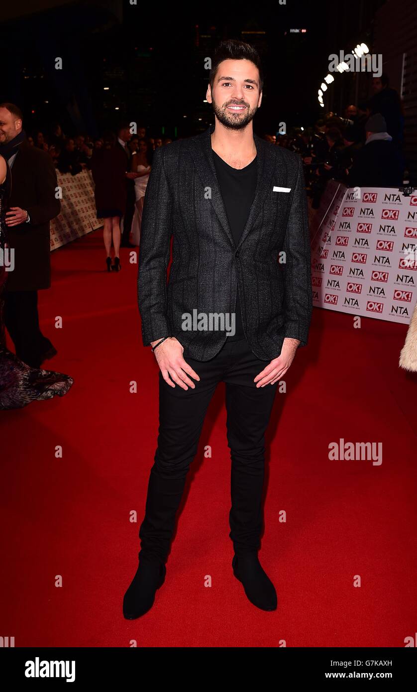 Ben Haenow arriving for the 2015 National Television Awards at the O2 ...
