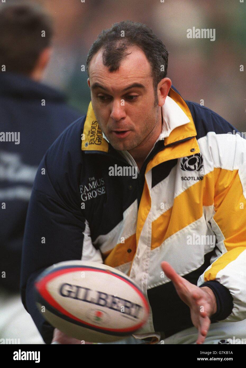 Rugby - Five Nations - England v Scotland. Andrew Reed, Scotland Stock ...