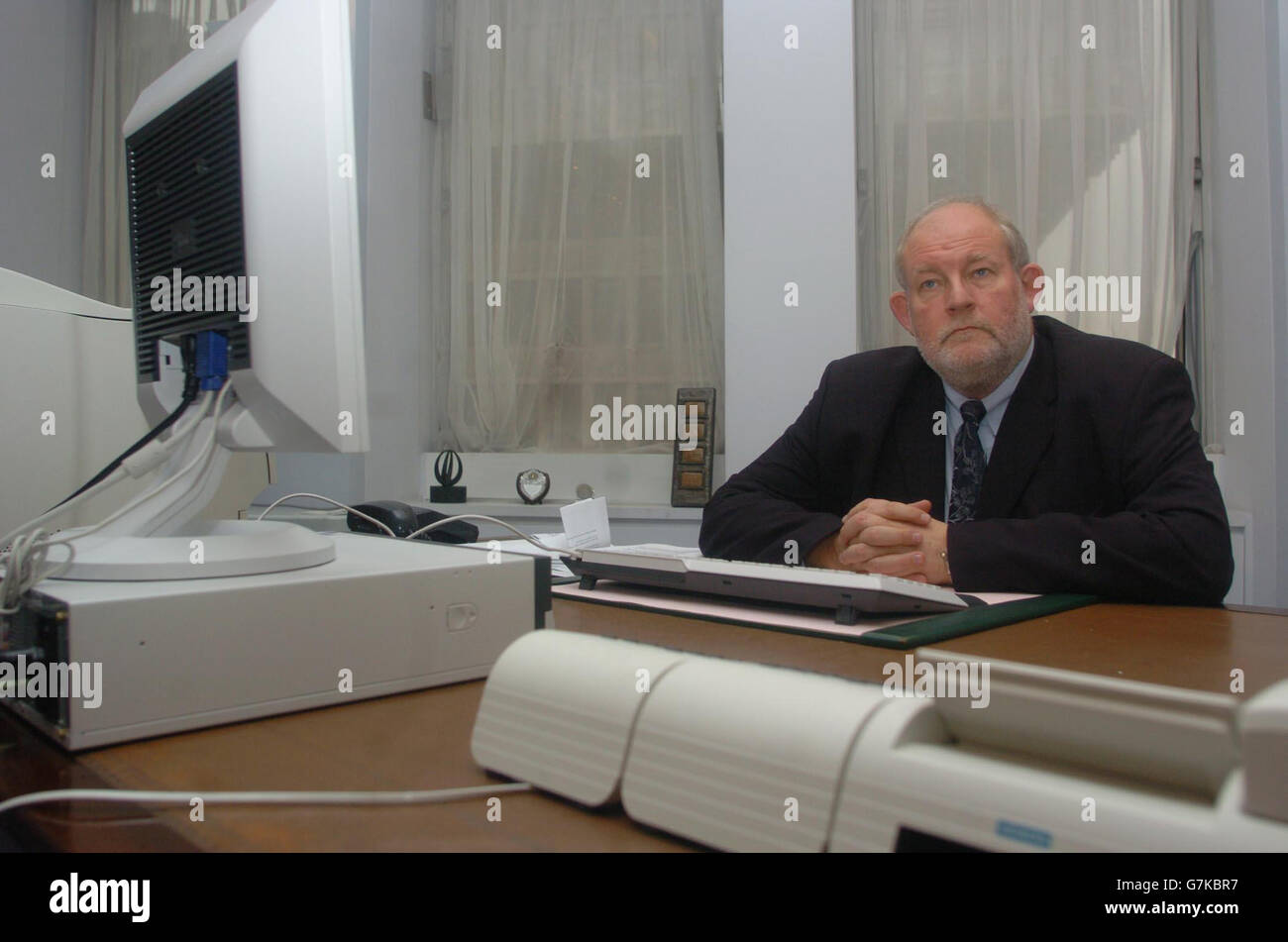 New Home Secretary in his office Stock Photo - Alamy