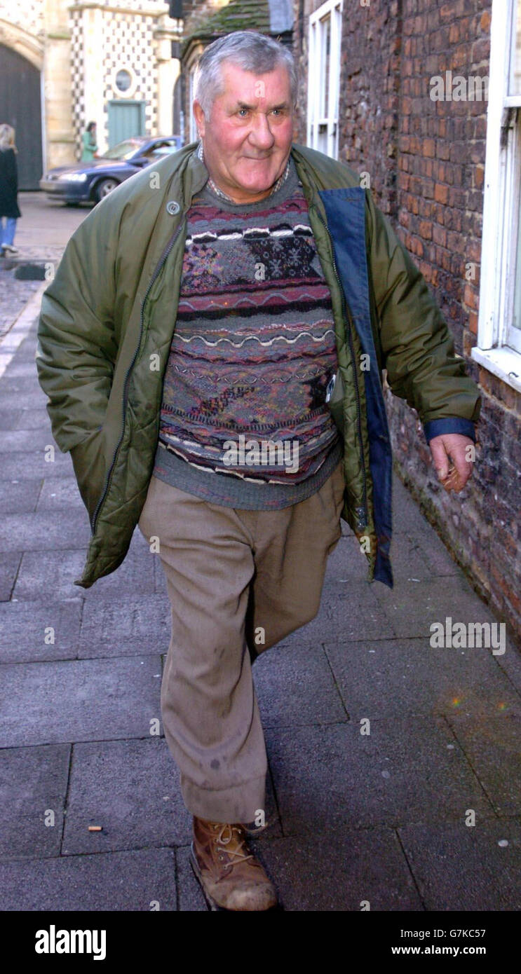 Pig farmer Brian Hagan, 62 from Briston, Norfolk, arrives at Court ...