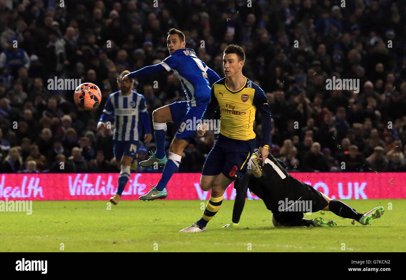 Soccer - FA Cup - Fourth Round - Brighton and Hove Albion v Arsenal ...