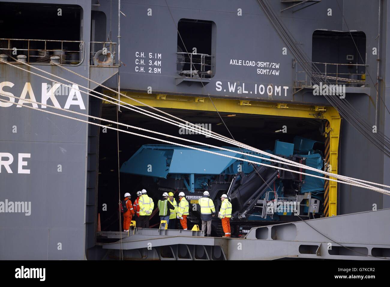 Solent ship grounding Stock Photo - Alamy